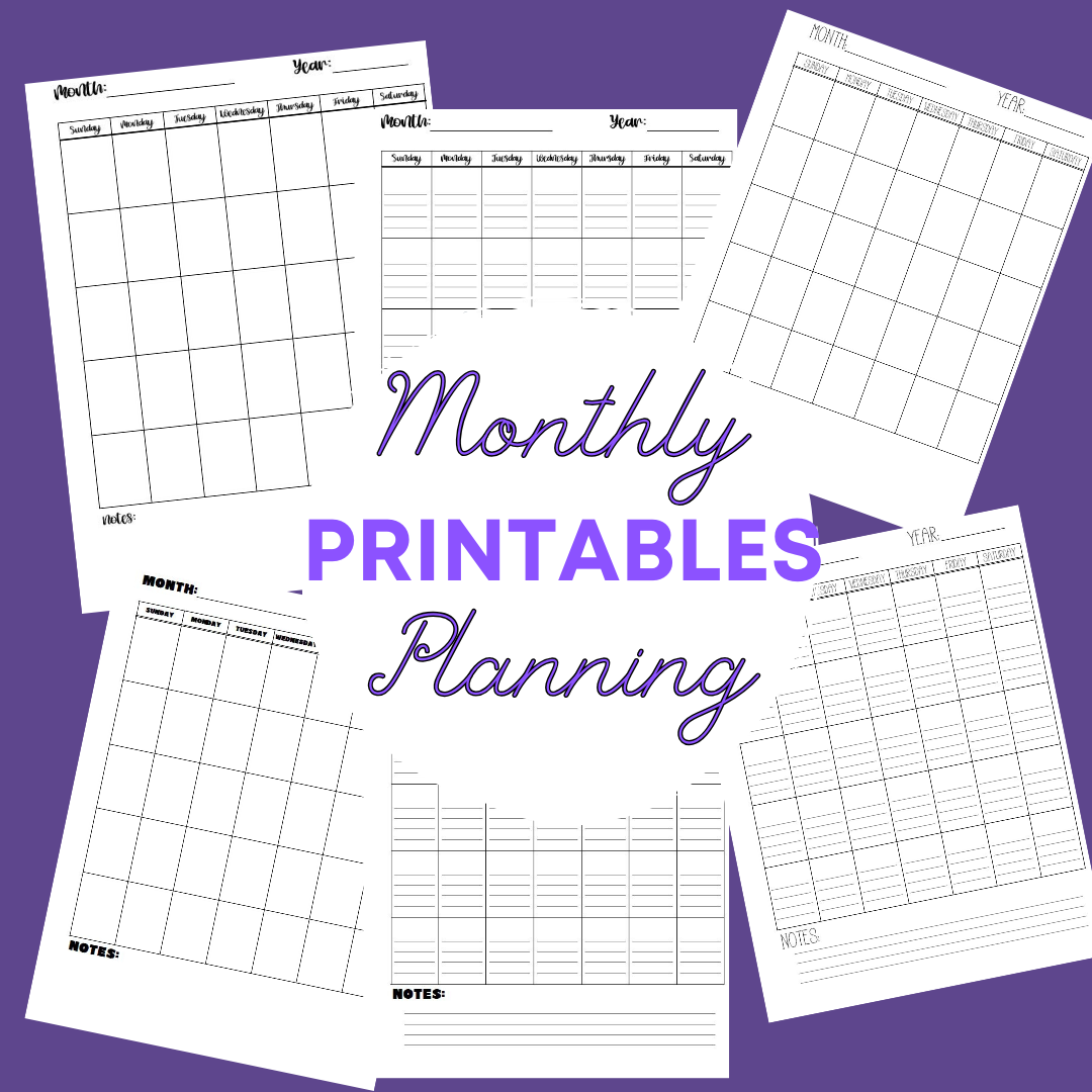 Monthly Planning Sheet – Mojo_JojoPlans