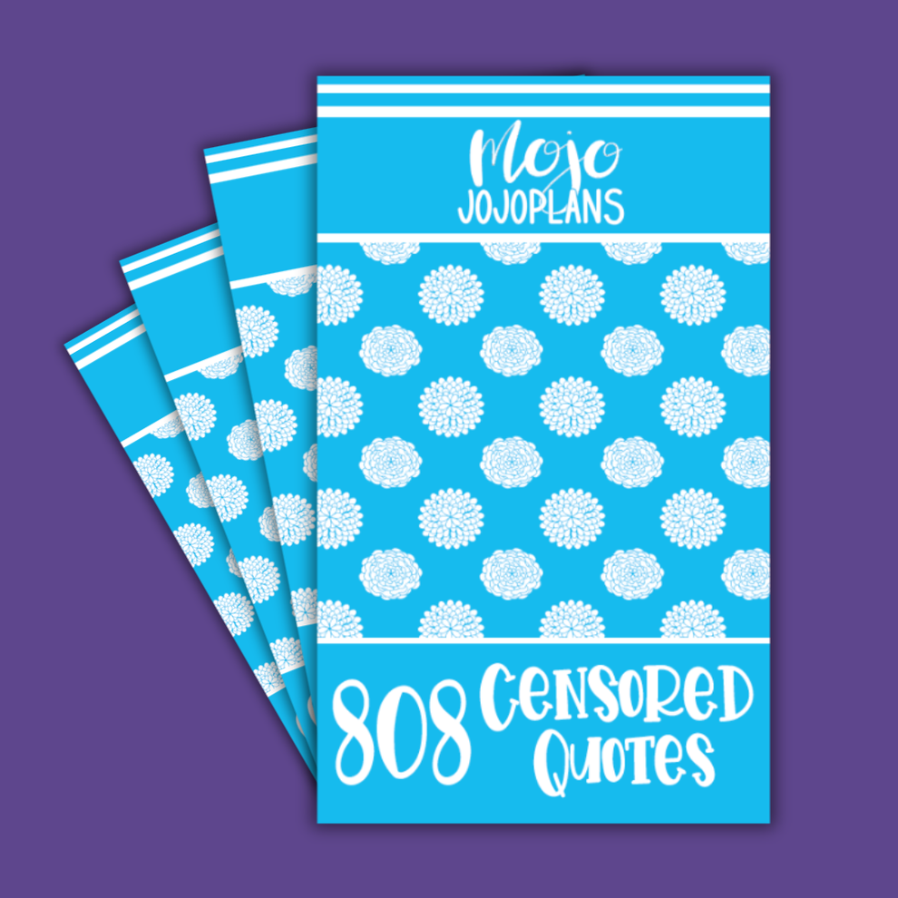 Censored Quotes Sticker Book – Mojo_JojoPlans