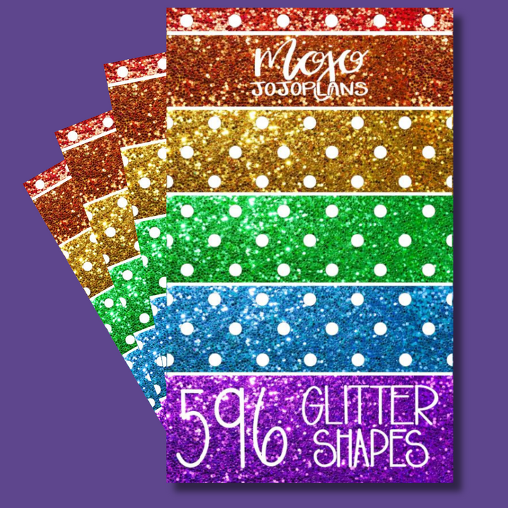 Glitter Shapes Sticker Book – Mojo_JojoPlans