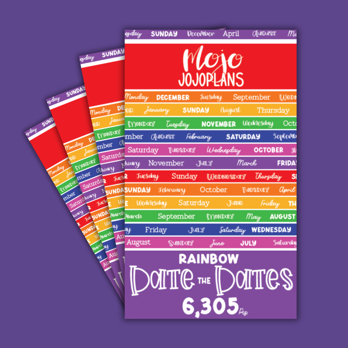 Rainbow Date the Dates – Mojo_JojoPlans