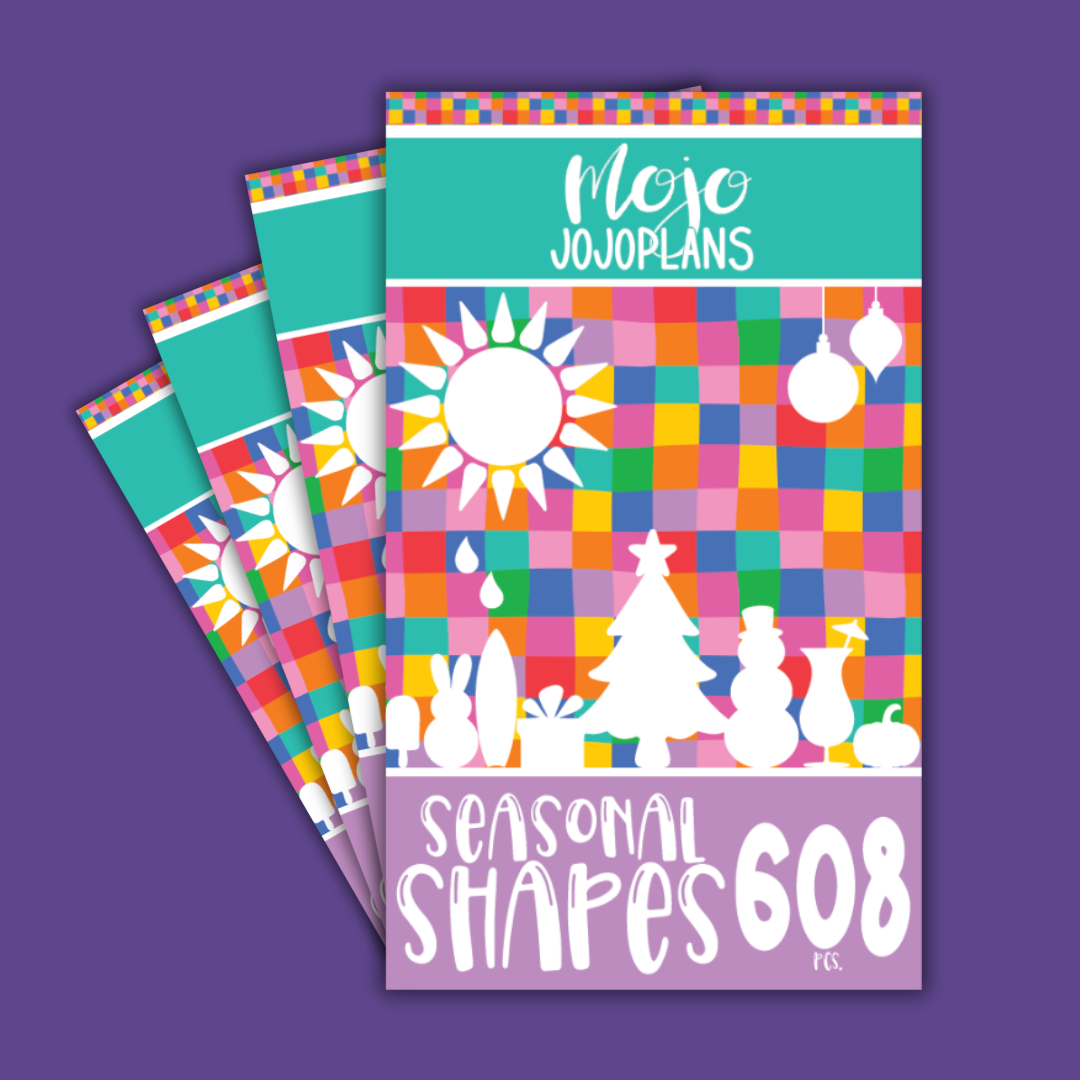 Seasonal Shapes Sticker Book – Mojo_JojoPlans