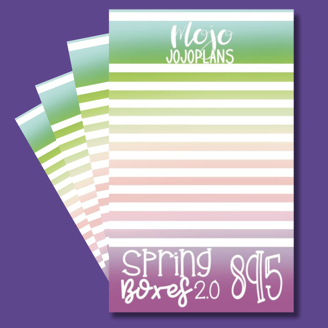 Spring Boxes 2.0 Sticker Book – Mojo_JojoPlans