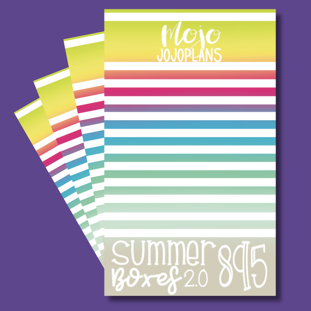 NEW Summer Boxes 2.0 Sticker Book – Mojo_JojoPlans